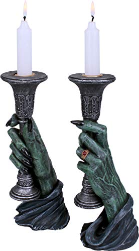 Nemesis Now Light of Darkness Candle Holders 20cm, Green by Amazon ...