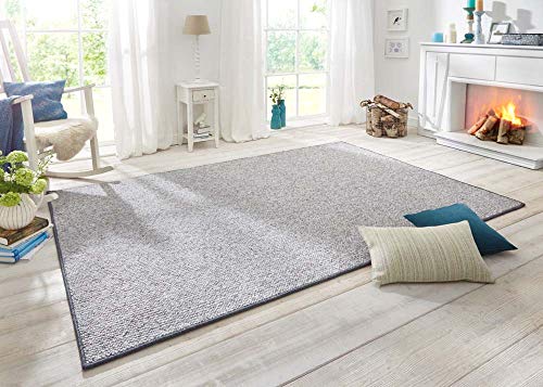 BT Carpet Wolly Rug - Living Room Rug Flat Weave Short Pile Wool Look ...