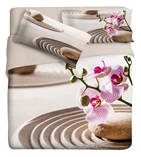Fine Art Square Photo Duvet Cover Set 2 Squares Zen Garden Design by ...