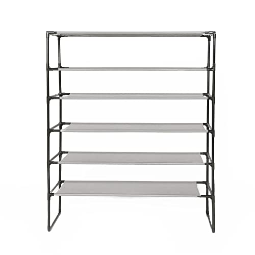 OHS 6 Tier Storage Rack Home Tidy Organiser Shelving Solution Shoe ...