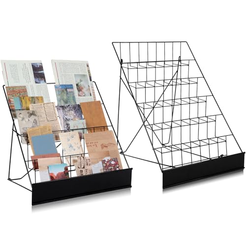 Ireer 2 Set 4 Tiered and 6 Tiered Wire Display Rack for Countertop ...