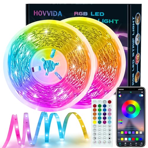 HOVVIDA LED Strip Light Lights 30M, 30 LEDs/Meter, 24V RGB LED Strip ...