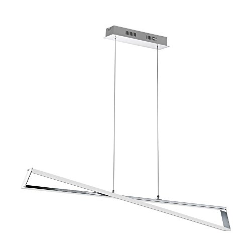 Eglo Agrela LED Pendant Light 2-Bulb Minimalism Steel Aluminium and ...