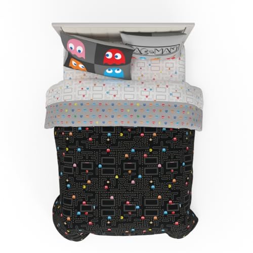 Franco Pac-Man Gaming Bedding 7 Piece Super Soft Cozy Reversible ...