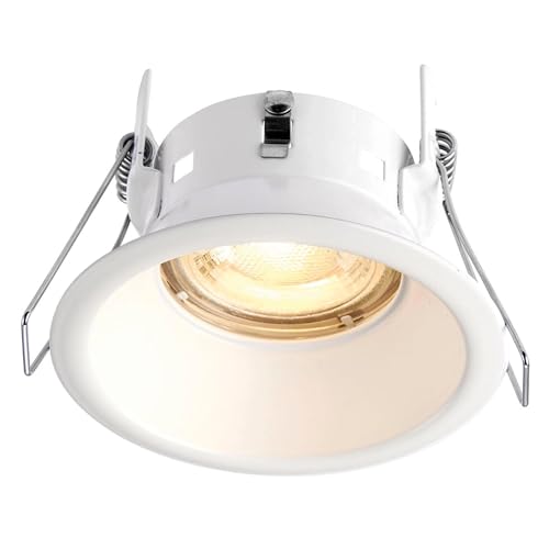 National Lighting SPECULO Downlights Matt White Fire LED GU10 Anti ...