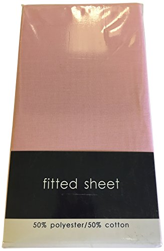 Rapport Home Rapport Easycare Non-Iron Single Fitted Sheet, Pink ...