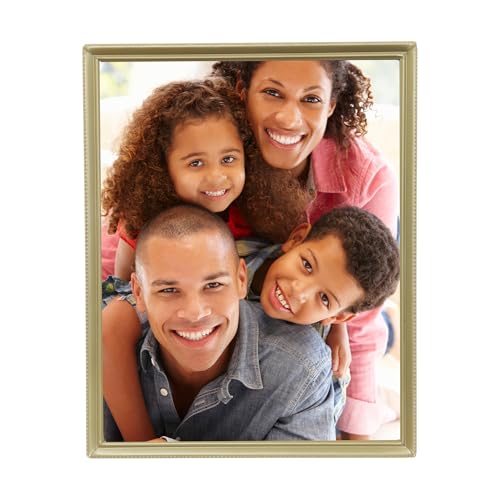 Lawrence Frames Antique Brass 8x10 Picture Frame - Bead Border Design ...