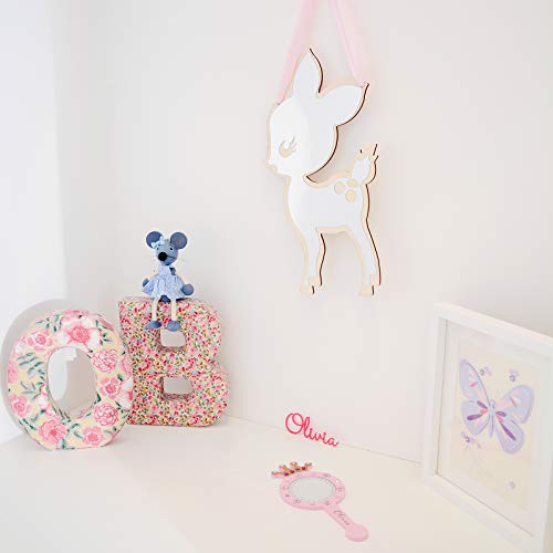CARME Acrylic Bambi Wall Mirror - Shatterproof - Modern - Wall Hanging ...