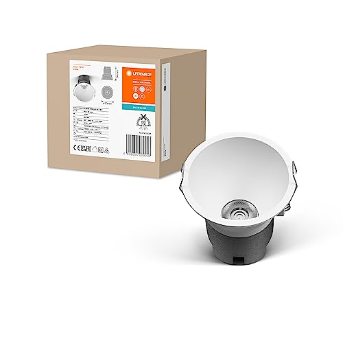 LEDVANCE Spot Twist Recessed Downlight, White, 10W, 800Lm, 840 Wt, 93Mm ...