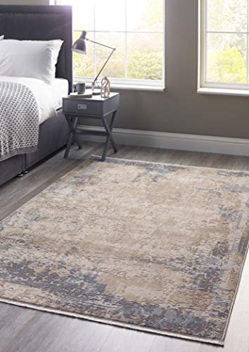 Rugs Direct Aura Hug Cosimo Distressed with Fringe by Amazon | ufurnish.com