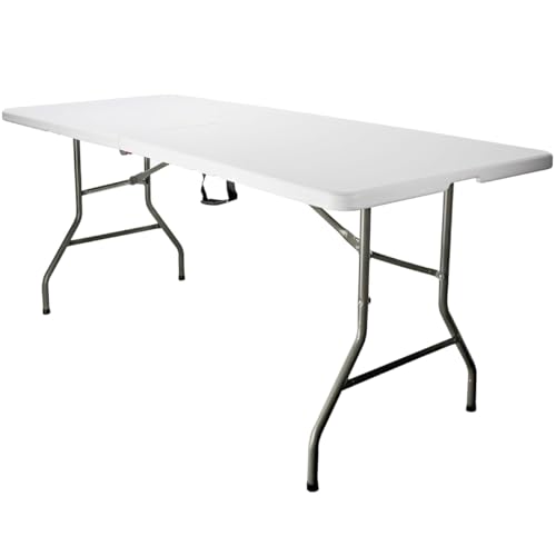 House of Home - 6ft Folding Table - Heavy Duty Indoor/Outdoor Foldable ...