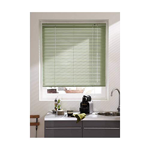 MADECOSTORE Aluminium Venetian Blind Olive Green – L 60 x H 175 cm ...