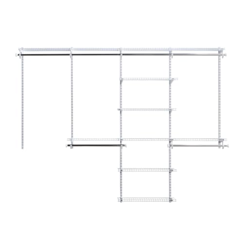Rubbermaid Configurations Closet Shelves & Hanging Kit, 48-Inch, White ...
