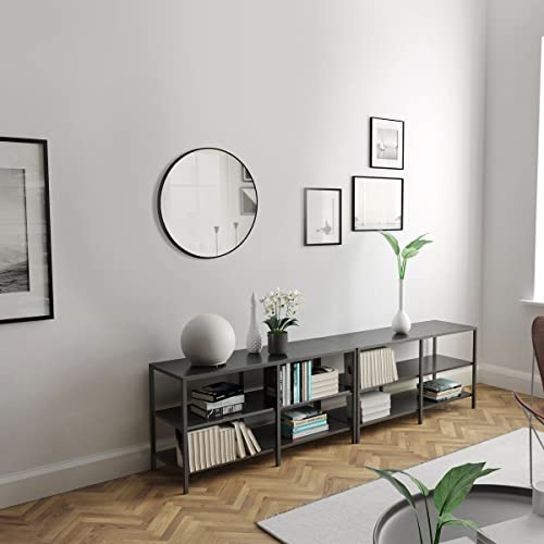 Aurlane Ring Dark 60 Circular Bathroom Mirror 60 cm Diameter Matte ...