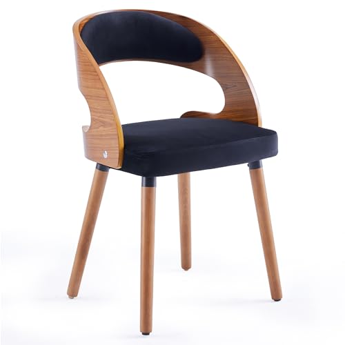 Farini Wood Dining Chairs, Set of 2 Modern Upholstered Dining Chair ...