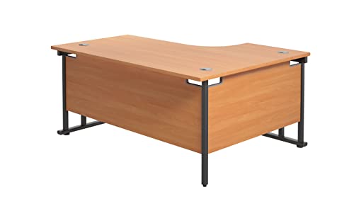 Office Hippo - L Shaped Office Desk 160 x 120cm. Large Corner Computer ...