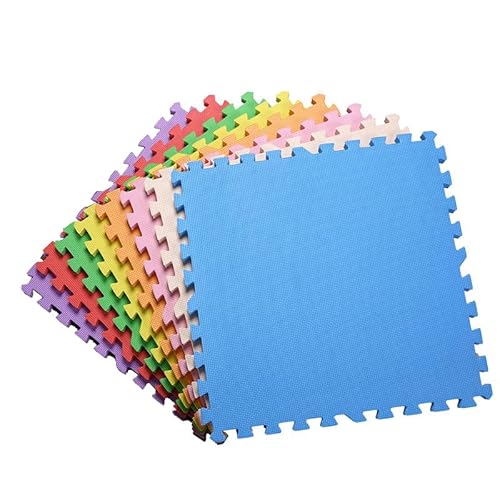 Pack of 18 Interlocking Foam Baby Play Mat, 10mm Thick & Soft Safe EVA ...