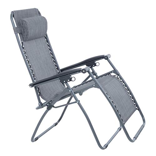 Azuma Zero Gravity Garden Relaxer Chair Recliner with Pillow Sturdy ...