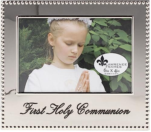Lawrence Frames 4x6 First Holy Communion Picture Frame, Silver by ...