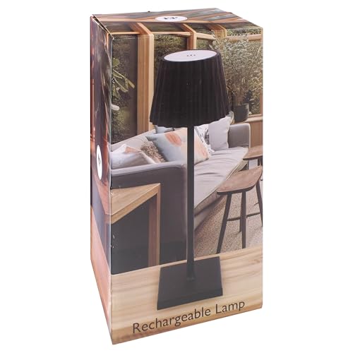 Lesser & Pavey Rechargeable LED Touch Lamp - Black for Home Decor ...