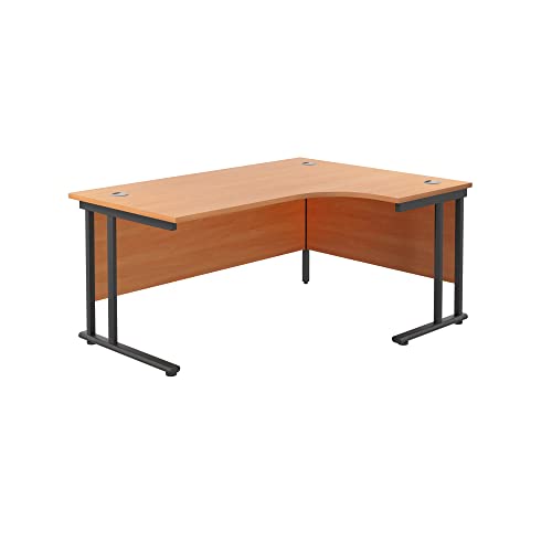 Office Hippo - L Shaped Office Desk 180 x 120cm. Large Corner Computer ...