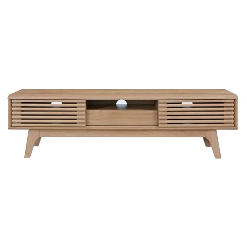 Copen Riviera Oak 150cm TV Unit Cabinet, TV Stand with 2 Storage ...