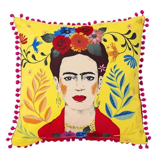 Talking Tables Boho Frida Kahlo Cushion , Yellow, BOHO-CUSHION by ...
