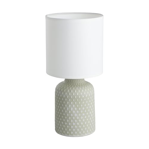 Eglo Bellariva Table lamp, 97774, Bedside lamp, Ceramic in Grey ...