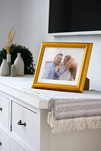 Frame Company Eldridge Mahogany Photo Frame with Gold Mount, 6x4 for ...