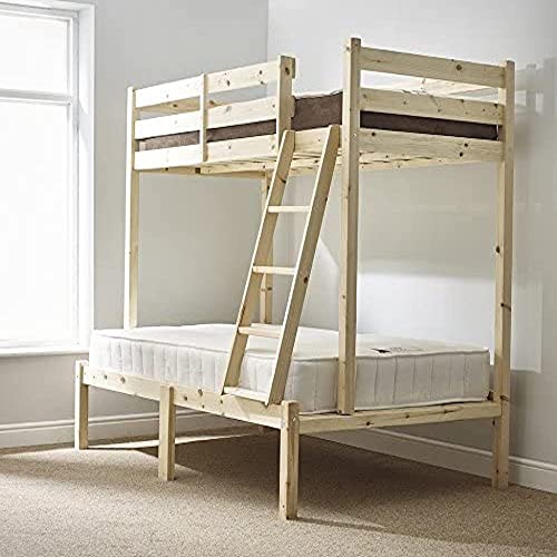STRICTLY BEDS&BUNKS Duchess Triple Sleeper Bunk Bed, 4ft 6 Double + 3ft Single by Amazon ...