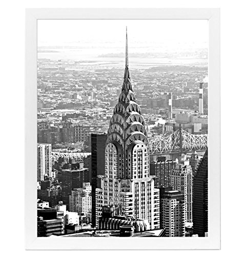 Americanflat 40x50 Picture Frame in White - Photo Frame with Engineered ...