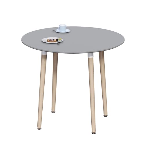 Vida Designs Batley Round Dining Table, Modern Round Kitchen Table with ...
