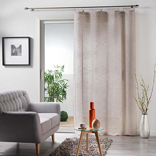 Douceur d'Intérieur Curtain Panel with Rings 140 x 240 cm Milza Beige ...