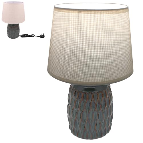 Lesser & Pavey Elements Table Lamp - Green for Home Decor & Living Room ...