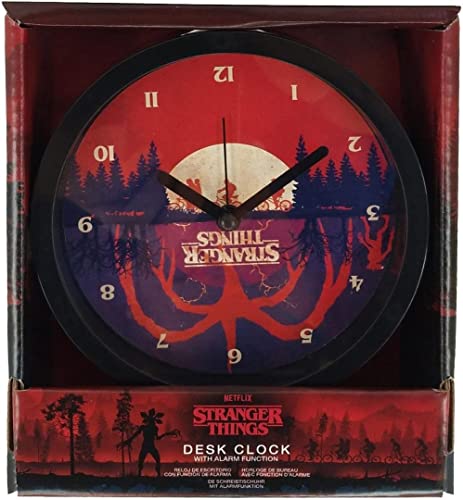 Stranger Things Alarm Clock (The Upside Down Graphic) 12cm Diameter in ...