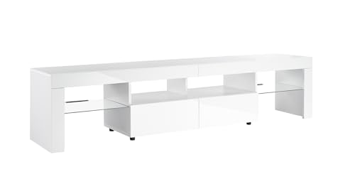 MMT 200cm Extra-Deep TV Stand – Large Entertainment Unit for TVs up to ...