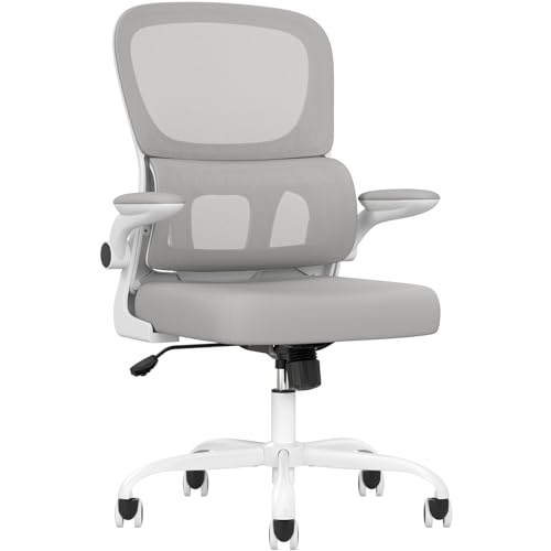 Sunon Ergonomic Home Office Chair, Mesh Office Chair with Flip-Up ...