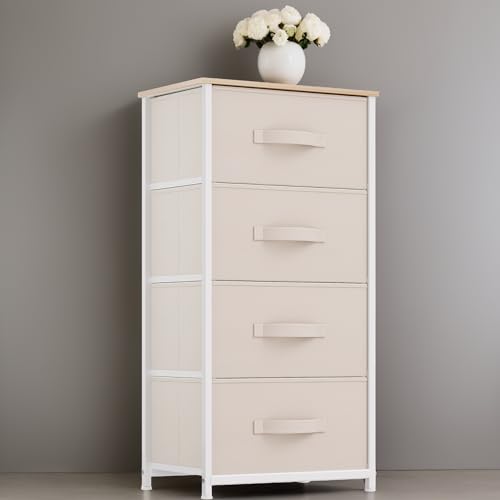 YITAHOME Chest of Drawers with 4 Drawers, Fabric Dressers with Easy ...
