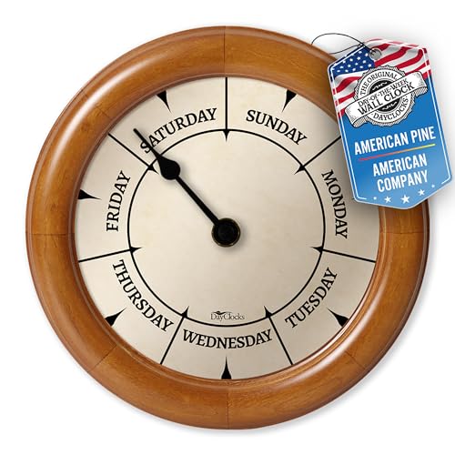 DayClocks Classic Day Clock – Day of The Week Clock – Day to Day Clock ...