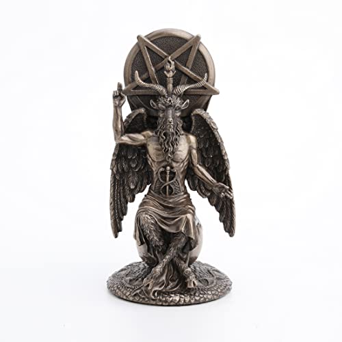 Veronese Design 8 1/2 Inch Baphomet Sitting on The Globe Fallen Wiccan ...