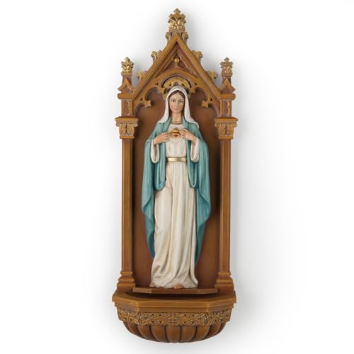 "BC Catholic Immaculate Heart of Mary Statue, Blessed Virgin Mary Holy ...