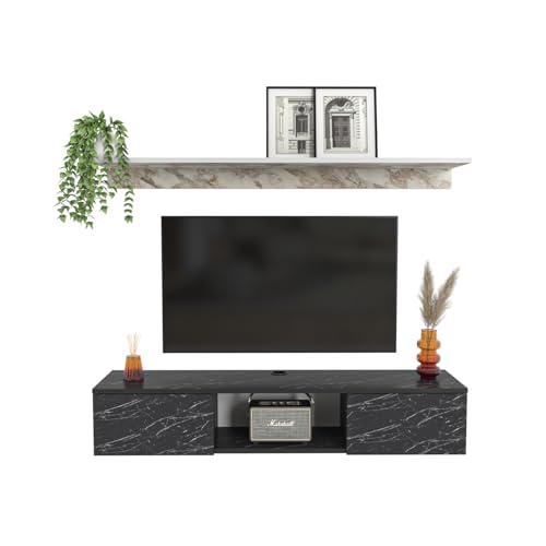DECOROTIKA - Elia Floating Wall Mounted TV Stand with Included Wall ...