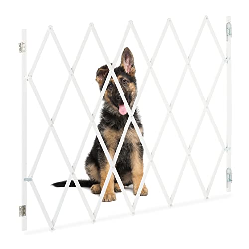 Relaxdays Safety Gate, Dog Barrier, Width Extendable up to 130 cm, 87.5 ...