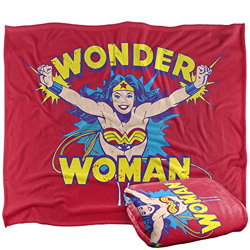 WONDER WOMAN Flying Through Silky Touch Super Soft Throw Blanket 152 x ...