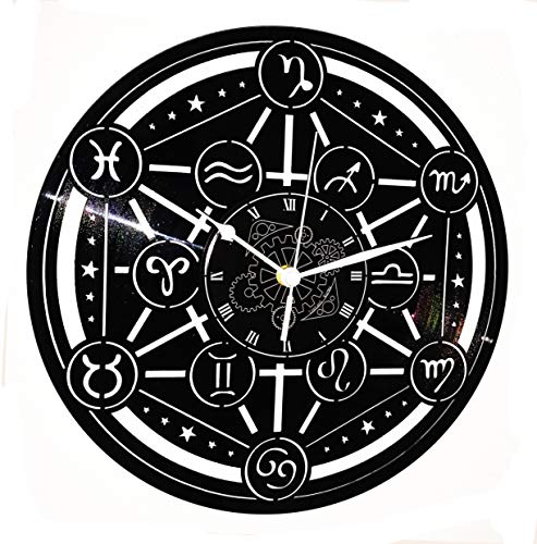 Instant Karma Clocks Vinyl Wall Clock Horoscope Circle Card Tapestry ...