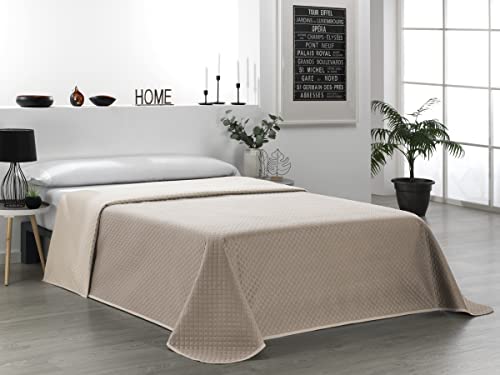 Martina Home Bouti Bedspread Reversible Beige Leather Bed 135 by Amazon ...
