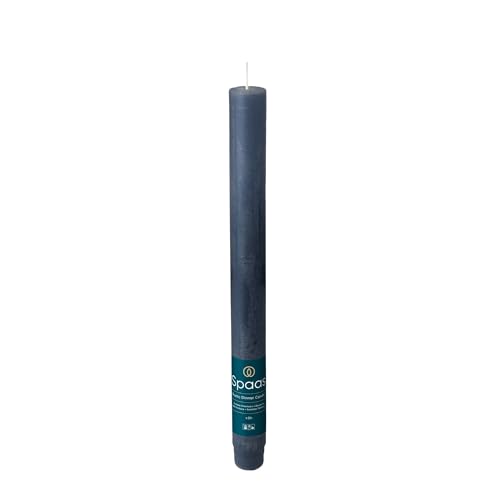 Spaas Rustic Dinner Candle 8h, Dark Blue by Amazon | ufurnish.com