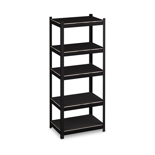 Relaxdays Heavy-Duty Unit, HWD 150 x 60 x 40 cm, 1250kg, 5 Shelves ...