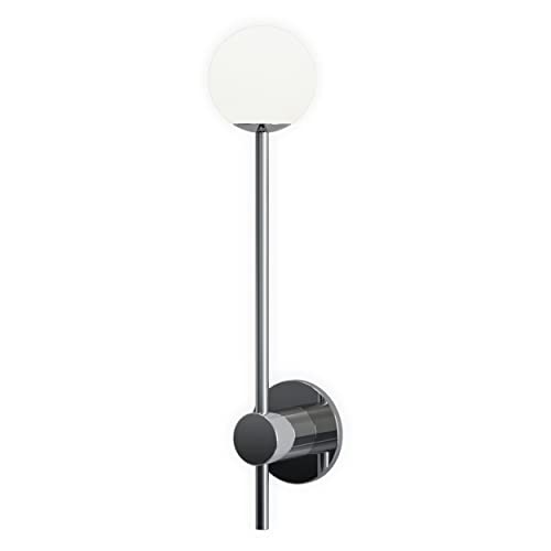 Astro Orb Single Bathroom Wall Light - IP44 Rated - (Polished Chrome), G9 Lamp, Designed in ...