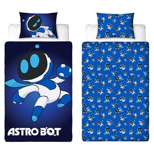 Character World Astro Bot Official Single Duvet Cover Set - Space ...